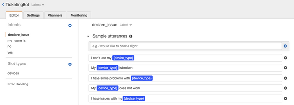 Add Natural Language Understanding capabilities to CSML Studio chatbots with Amazon Lex