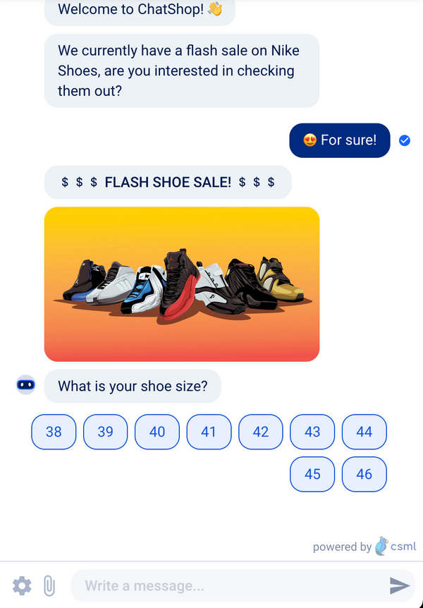 Create an E-Commerce Chatbot With CSML